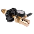 Brass Latex Pressure Reducer With Pressure Gauge For /8 for Balloo ...