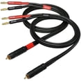 ASIASN-CESS-152-3f Banana Plug to RCA Cable, Phono Banana Speaker Cable ...