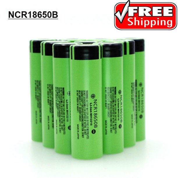 Panasonic Ncr18650b 18650 3400mah High Drain Flat Top Battery