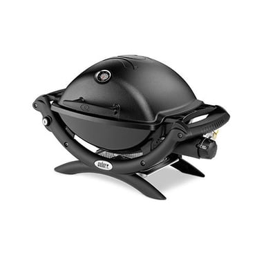 Weber Q 1000 Portable Propane Gas Grill with Stainless Steel Grates ...