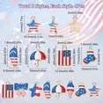 32Pcs 8 Style Rack Plating Alloy Enamel Pendants Light Gold Star ...