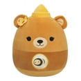 Squishmallows Mei Lien Honey Jar Brown Bear With Yellow Flower 12 ...