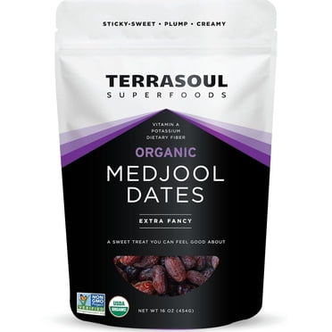 Terrasoul Superfoods Organic Pitted Medjool Dates, 3 Lbs (1.5 Lbs 2 ...