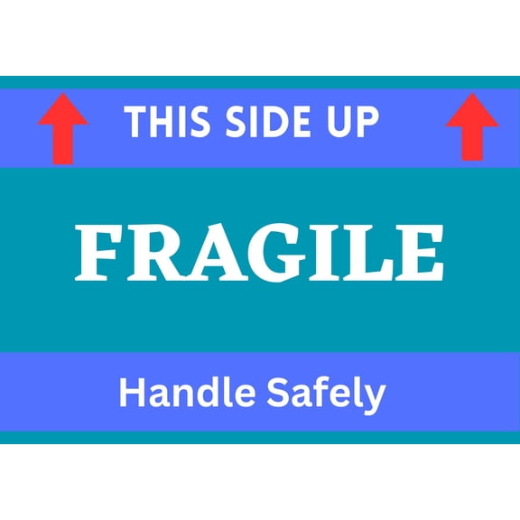 3 x 5" Bilingual Label Shipping Stickers Fragil Maneje Con Cuidado ...
