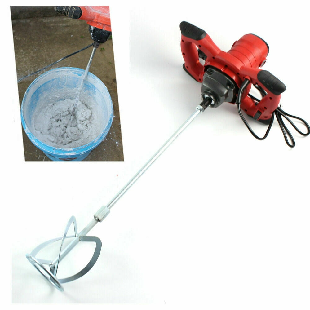 Fichiouy Electric Mortar Mixer Hand-held Cement Grout Mixer for Mixing ...