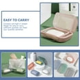 Travel Soap Box Plastic Container Bathroom Dish Bar Case Tray Shower ...