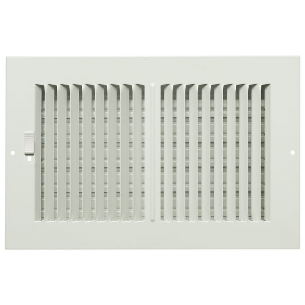 Imperial 10-inch x 6-inch White Sidewall Register, Rectangular ...