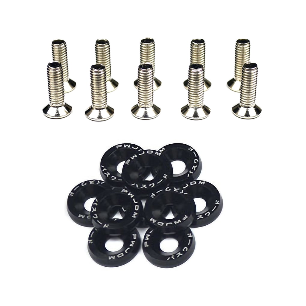 10pcs For M6 JDM Car Bumper Engine Concave Screws Modified Fasteners ...