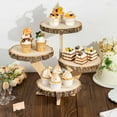 "Efavormart 15"" 4-Tier Wooden Round Farmhouse Style Cupcake Stand ...