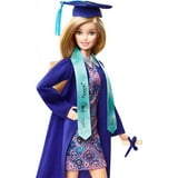 Barbie Graduation Day Cap & Gown Doll, Blonde Hair with Accessories ...