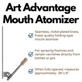 Art Advantage Mouth Atomizer Nickel Plated Brass Spray Tool - Walmart.com