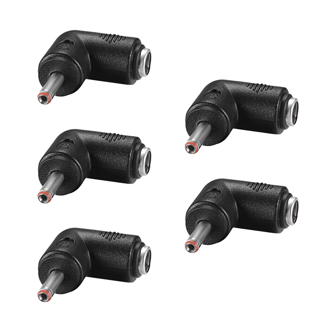 DC Power Connector Right Angle 5.5mm x 2.1mm Female to 3.5mm x 1.35mm ...