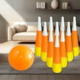 erfcxs Inflatable Candy Corn Bowling Set for Halloween Fall Carnival ...