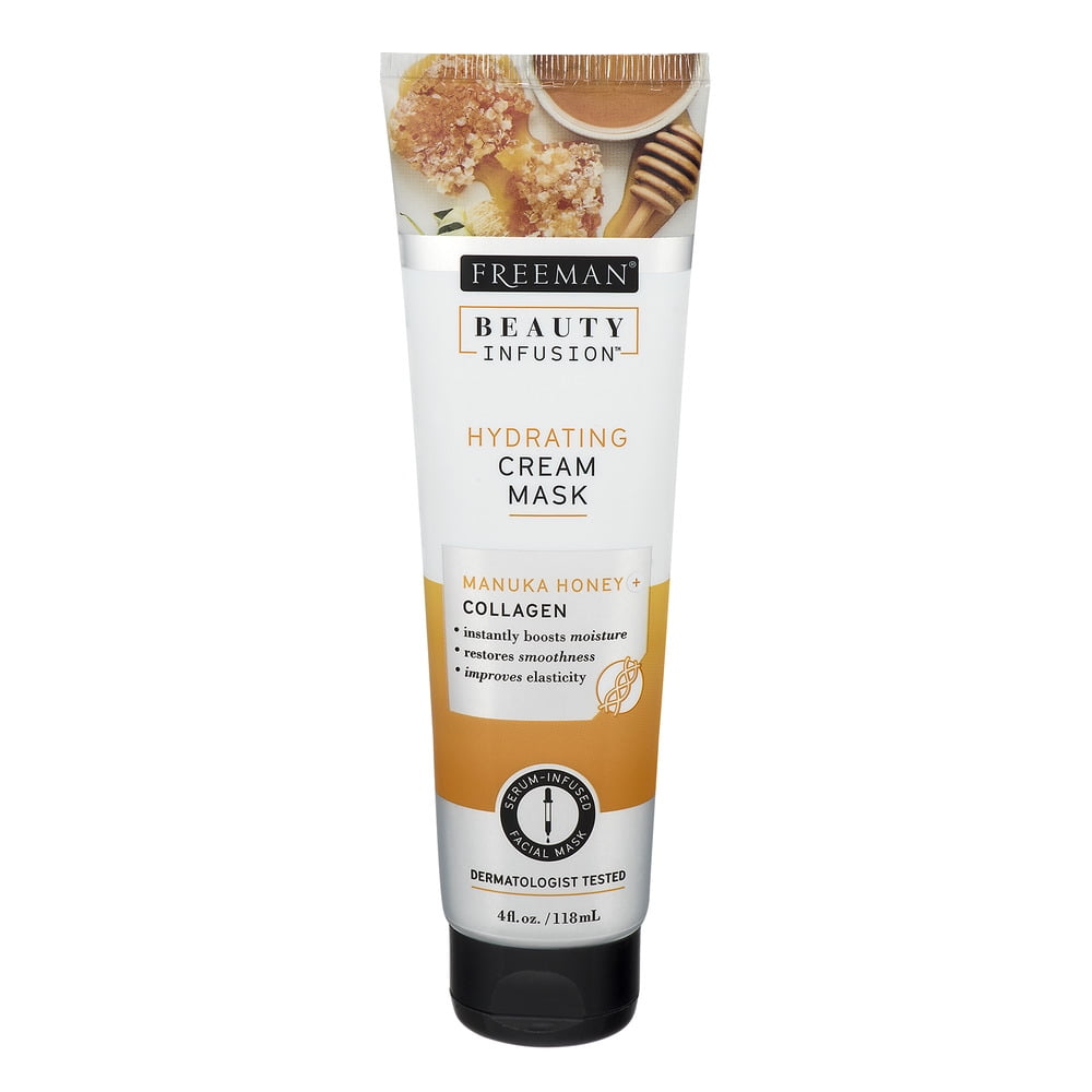 Freeman Beauty Infusion Manuka Honey + Collagen Cream Mask, 4 fl oz ...