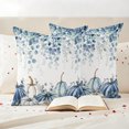 Blue White Pumpkins Outdoor Pillow Covers 20"x20" Set of 2,Waterproof ...