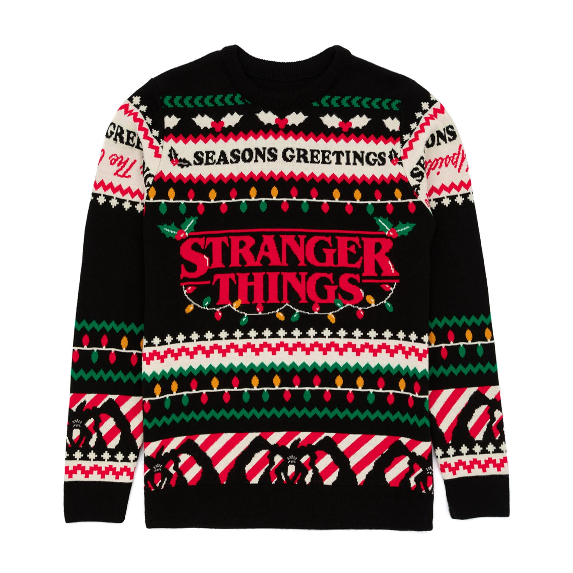 Click here for Stranger Things Unisex Black Christmas Jumper prices