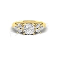 Nature-Inspired Leaf Design Engagement Ring – 925 Sterling Silver with ...