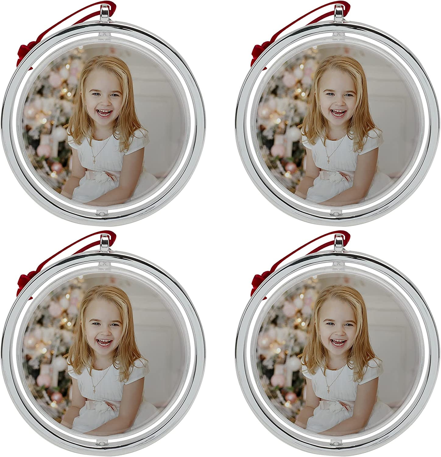 Spinning Photo Ornament - Pack of 4 - Walmart.com