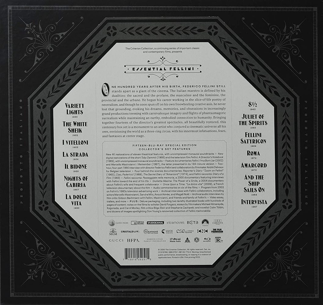 Buy Essential Fellini (the Criterion Collection) [Blu-ray] Online at ...