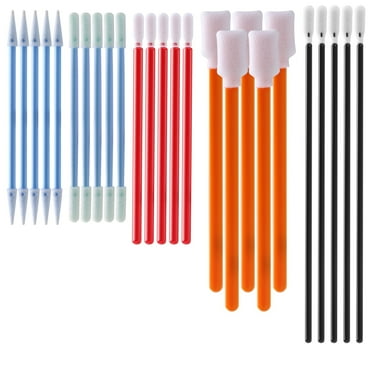200 Pieces Foam Tip Swab Sticks Cleaning Swabs Sponge Stick for Inkjet ...