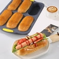 Silicone French Bread Pan 6 Cavity Non-Stick Hot Dog Bread Mold Bread ...