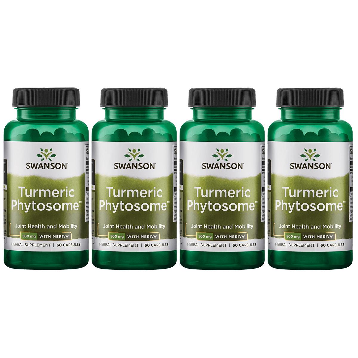Swanson Turmeric Phytosome with Meriva 500 mg 60 Caps 4 Pack - Walmart.com