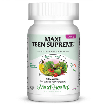 Maxi Health Teen Supreme Multivitamin Formular Supplement, Hers ...