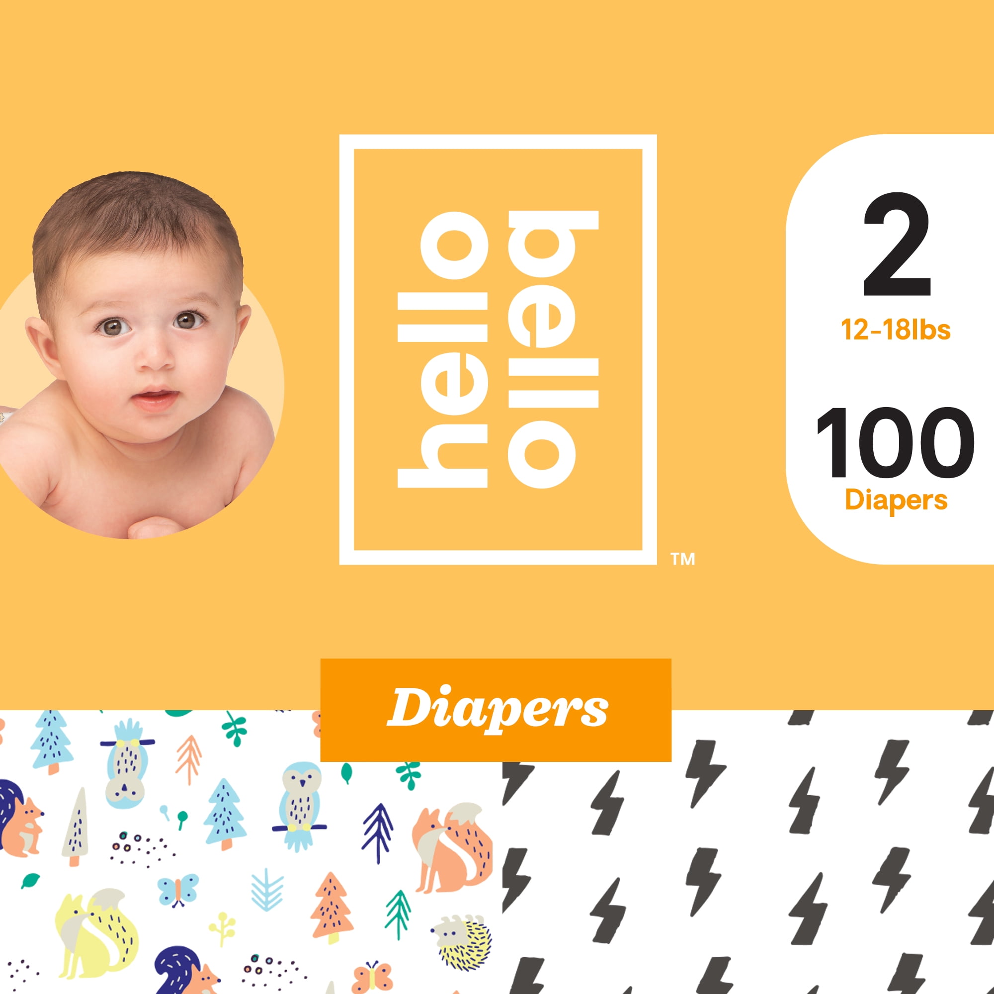 Hello Bello Daytime Diapers Club Box -Bolt Babes & Woodland Animals ...