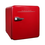 Magic Chef 1.6 cu. ft. Retro Mini Refrigerator in Red, Without Freezer ...