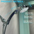 High Pressure Handheld Shower Head with Water Stop, Ultra-long Hose, 5 ...