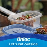 Ziploc® Brand, 4 ct Square Food Storage Containers with Leakproof Lids ...