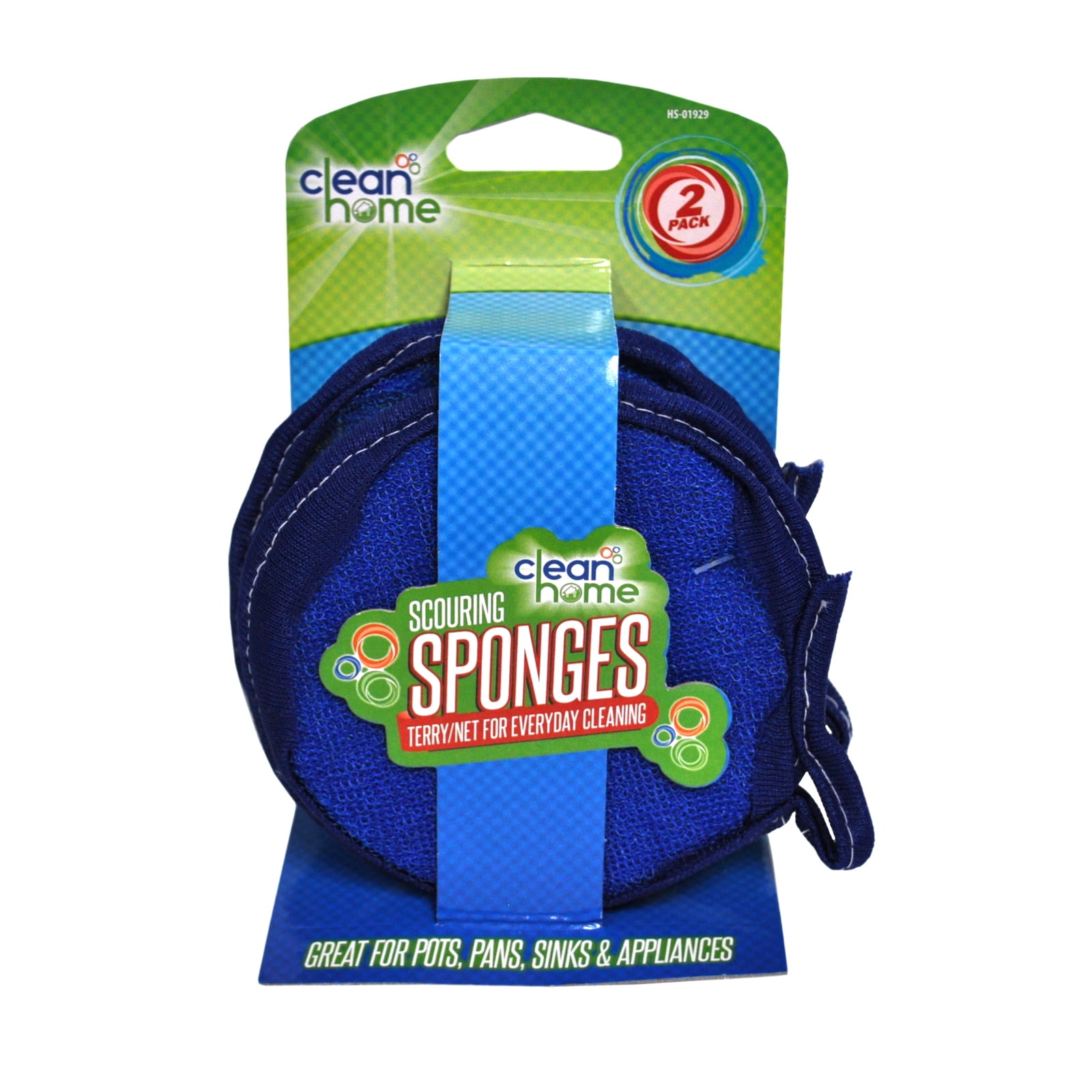Clean Home Terry Net Scouring Sponges 2 Pack - Walmart.com