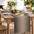 Brown Ombre Cotton Linen Table Runner for Dining Kitchen, Modern ...