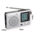 HUISZJ Portable Radio, Telescopic Antenna Mini Transistor Radio with ...