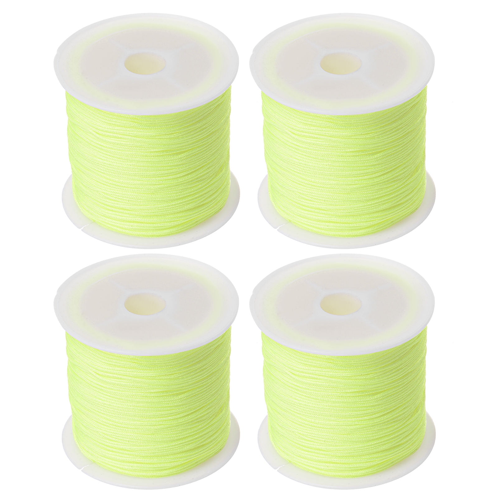 4 Rolls Nylon Beading Thread Knotting Cord 0.8mm 50 Yards Braided Nylon ...