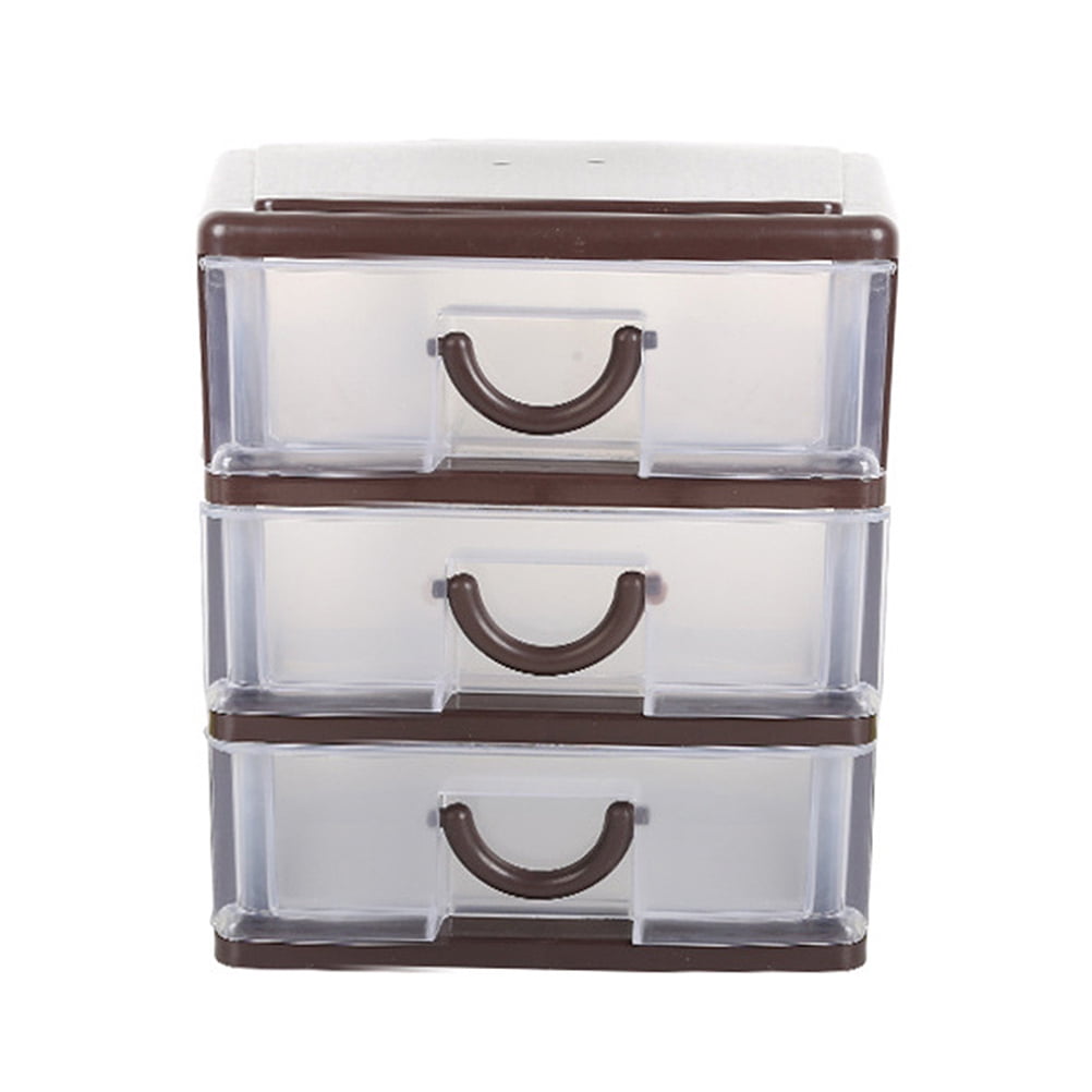 OUNONA Box Organizer Drawer Cosmetic Stacking Plastic Storage Drawers ...