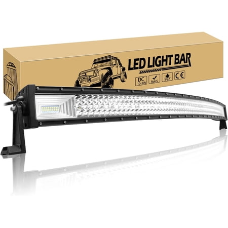 Sinda Curved LED Light Bar 675W 52 Inch LED Driving Light Bars Flood ...