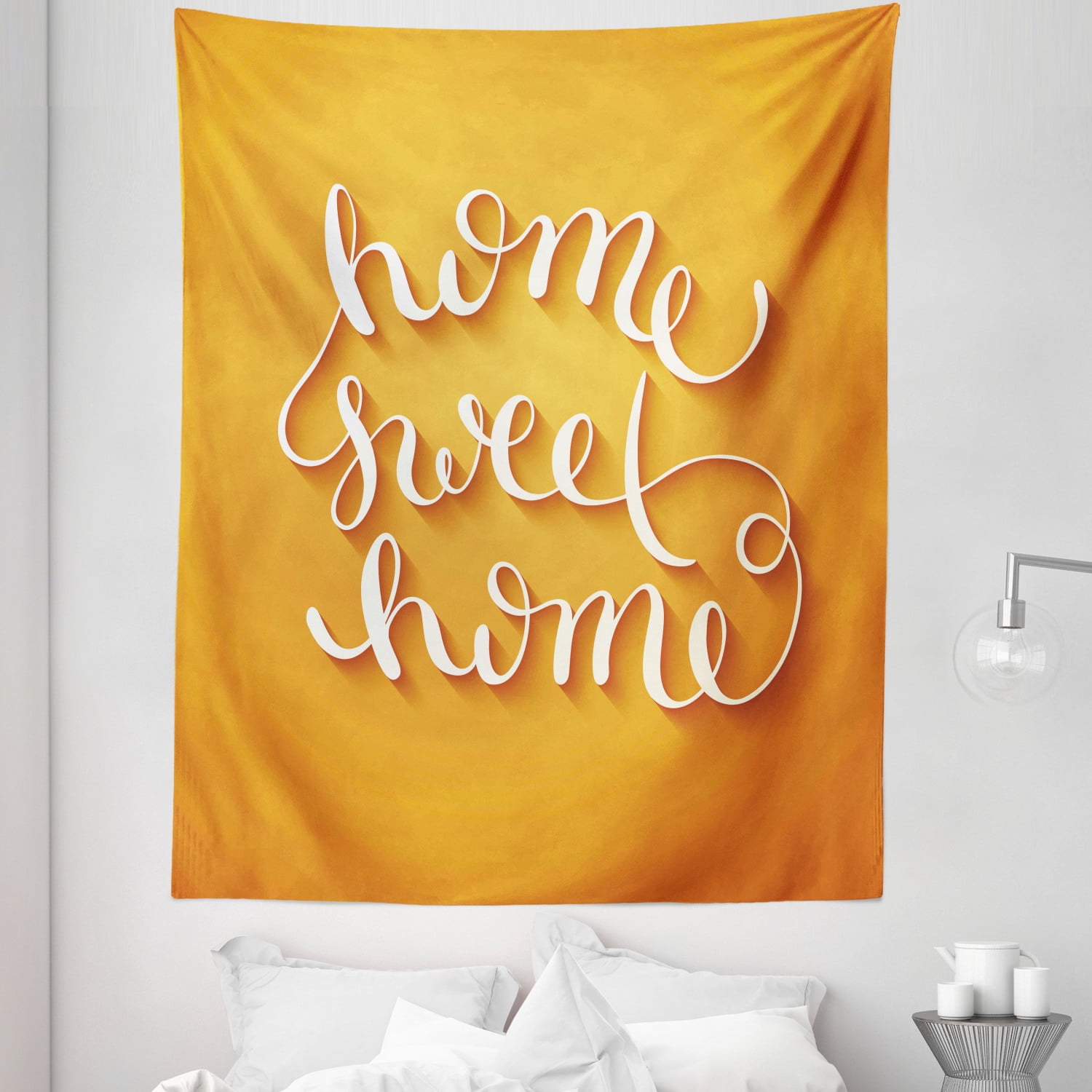 Saying Tapestry, Hand Writing Style Calligraphy Contemporary Design ...