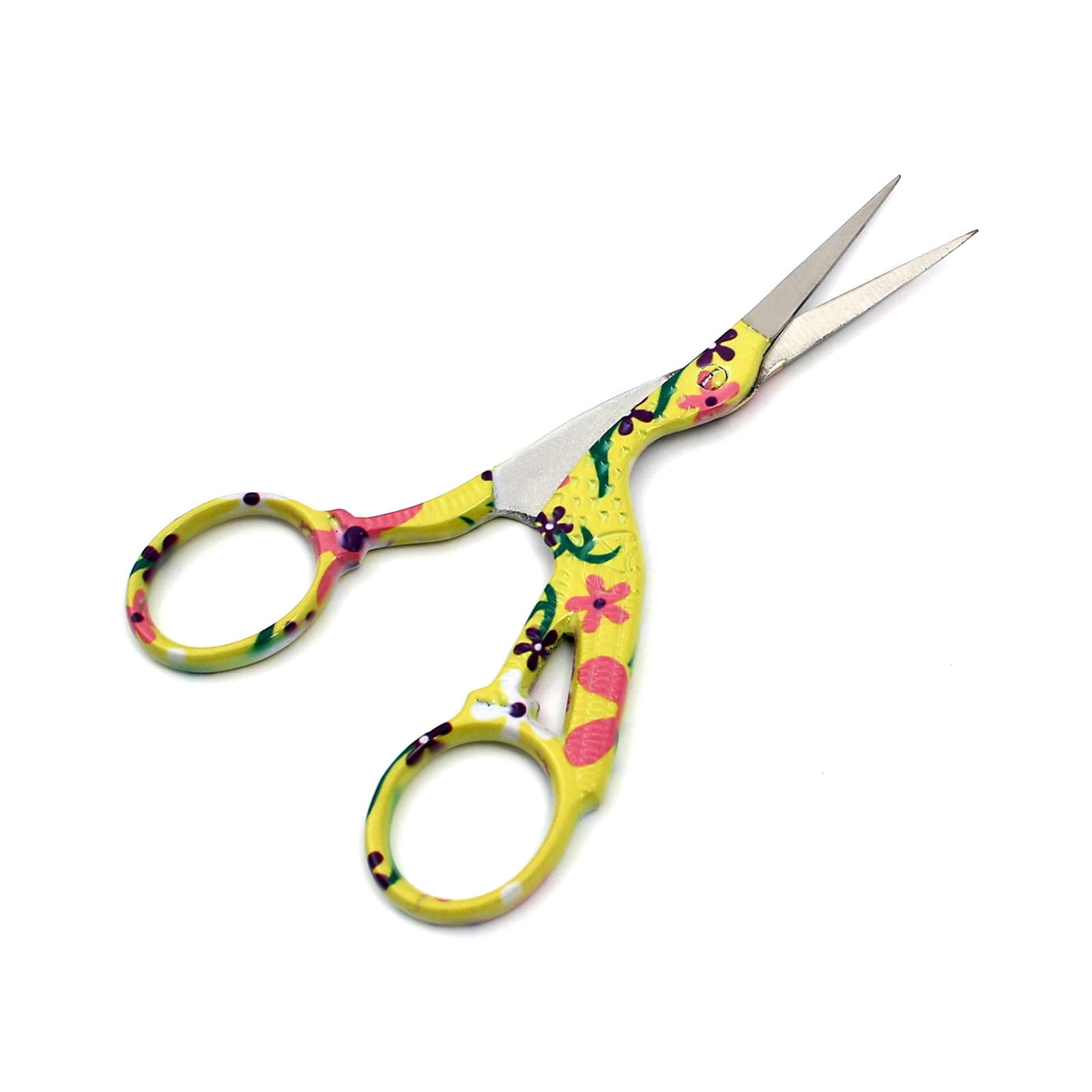 4.5" Stainless Steel Tip Classic Stork Scissors Crane Design Sewing ...