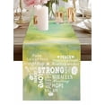 Burlap Table Runner 48 Inches Long, Inspiration Quotes Heart Shaped Non ...