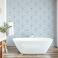 Ambesonne Art Deco Peel & Stick Wallpaper for Home, Pale Blue Classic ...