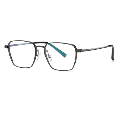 Titanium Spectacle Frames With Lens Square Shape Lightweight Removable ...