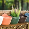 Travelwant Resin Wall Planters Hanging Flower Plant Pots Vertical Wall ...