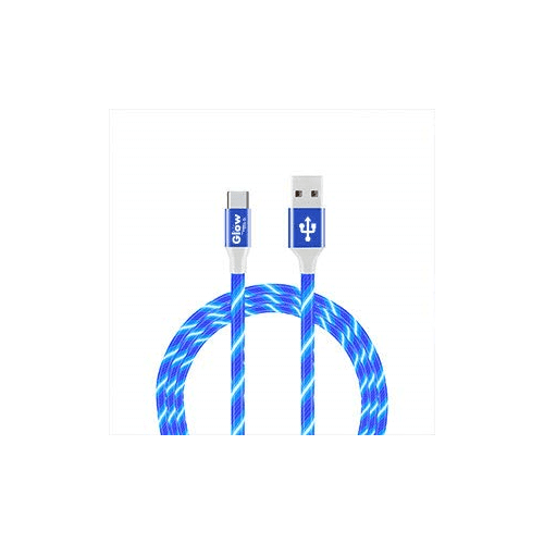 USB LED Light Up Cable USB-A to USB-C 3ft, Rapid Sync & Charging ...