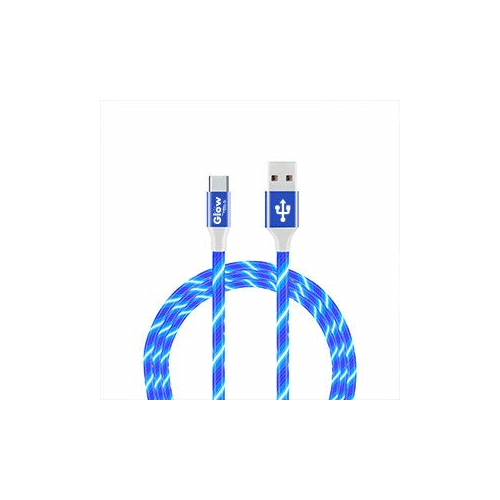 USB LED Light Up Cable USB-A to USB-C 3ft, Rapid Sync & Charging ...