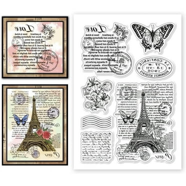 1Sheet PVC Plastic Stamps for DIY Scrapbooking Photo Album Decorative ...
