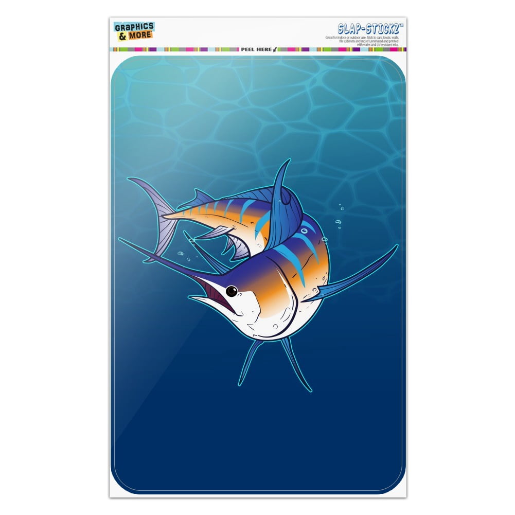 Blue Marlin Swimming in Ocean Home Business Office Sign - Walmart.com