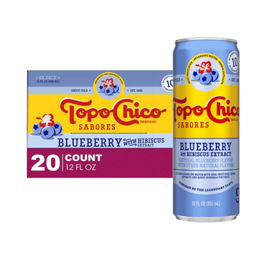 Topo Chico Sabores Raspberry with Lemon Cans, 12 fl oz, 8 Pack ...