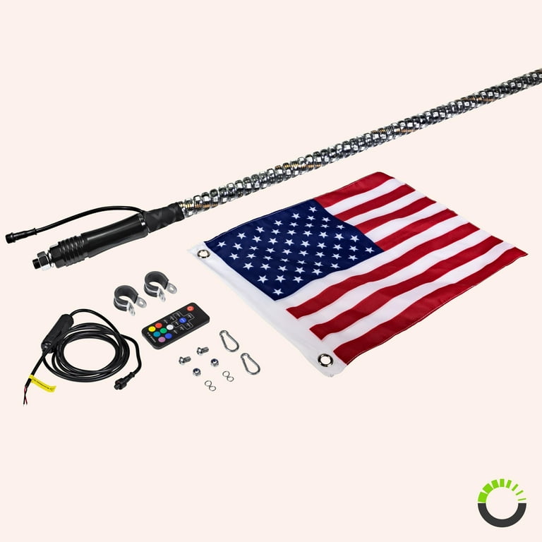 Lighted Flag Pole For Atv | Shelly Lighting