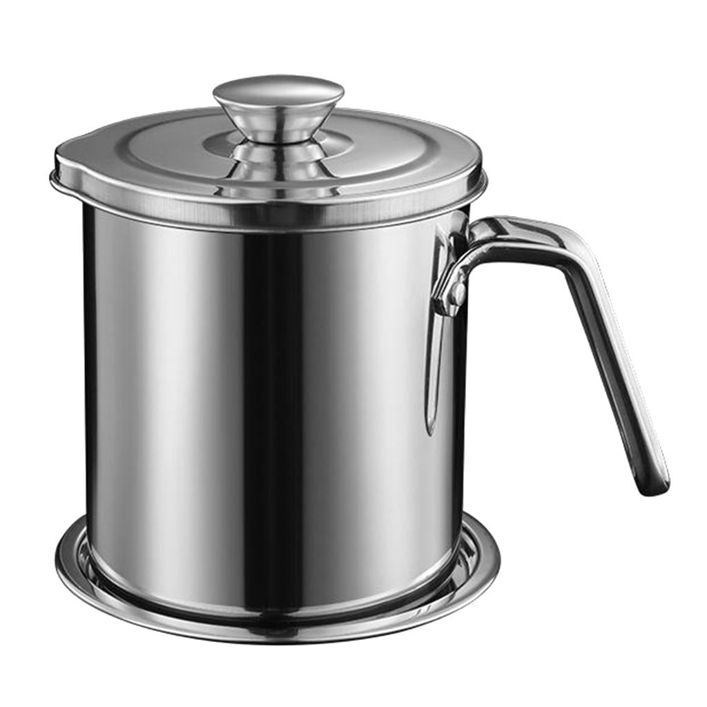 2 Size Stainless Container w/Strainer Separator & Keeper, 1.6L / 2L ...
